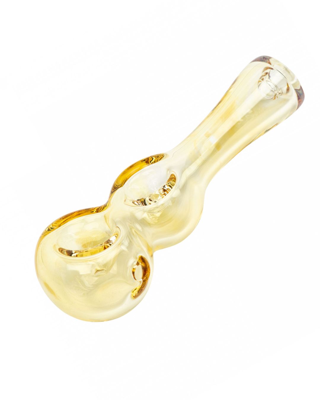 Color Changing Double Bowl Glass Pipe - PARA Smoke Shop