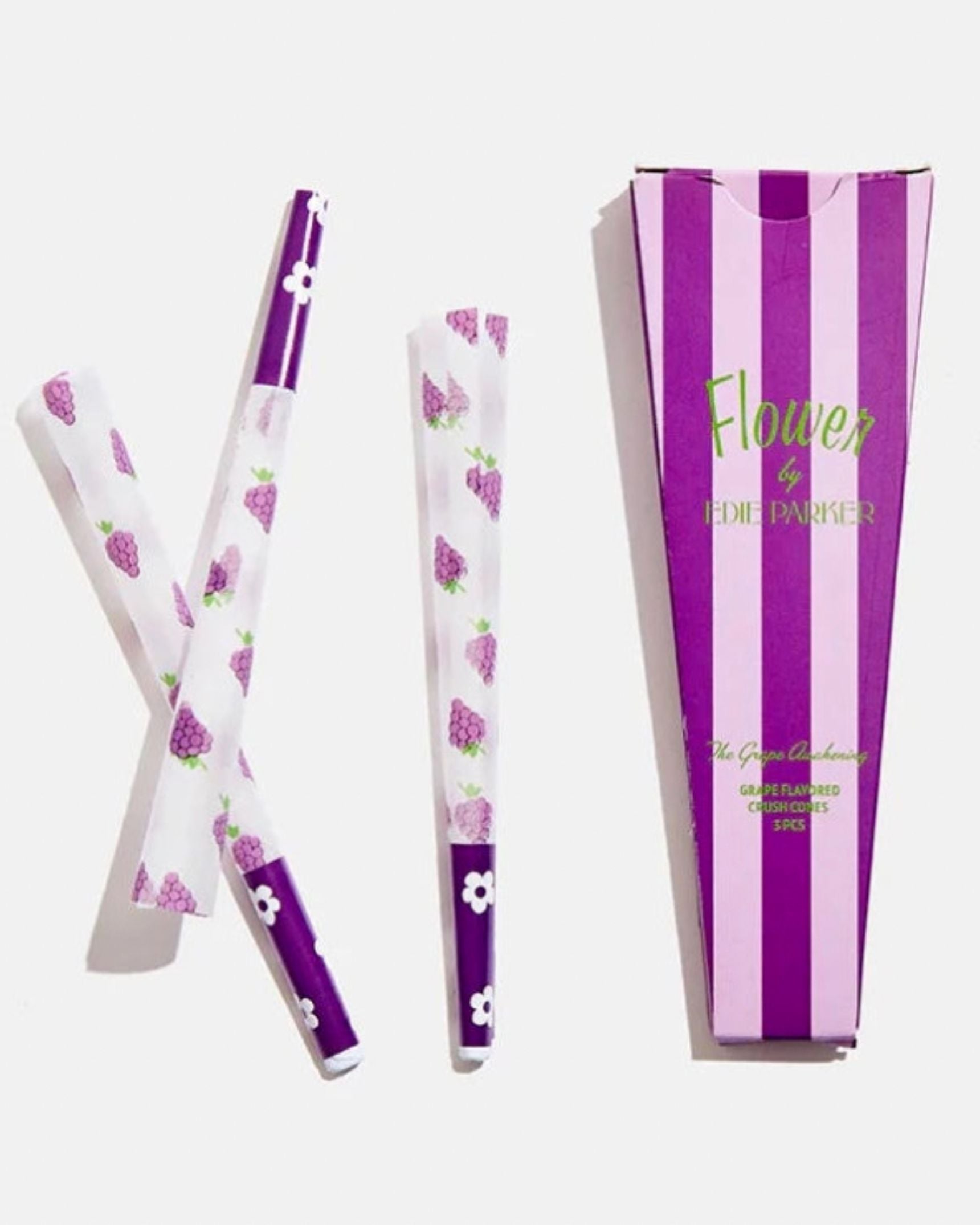Shop Edie Parker Flower - Grape Flavored Pre-Rolled Cones - PARA