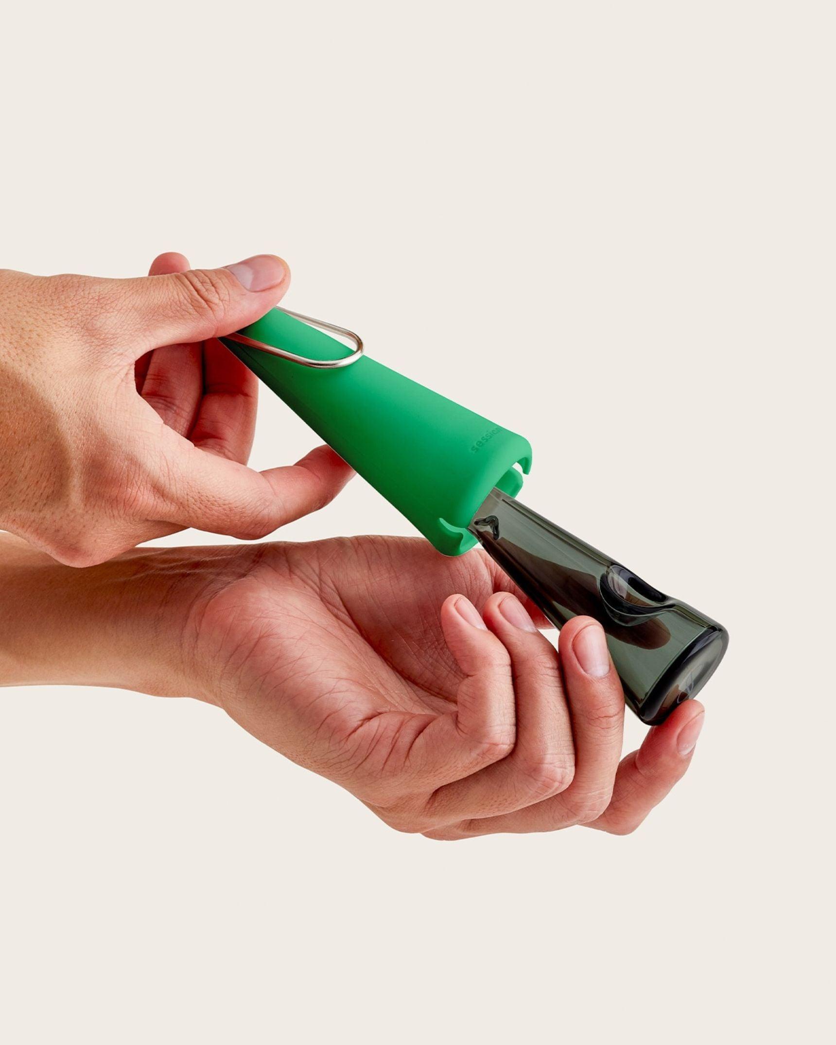 Shop Session Goods Glass Pipe in Silicone Case - PARA Smoke Shop